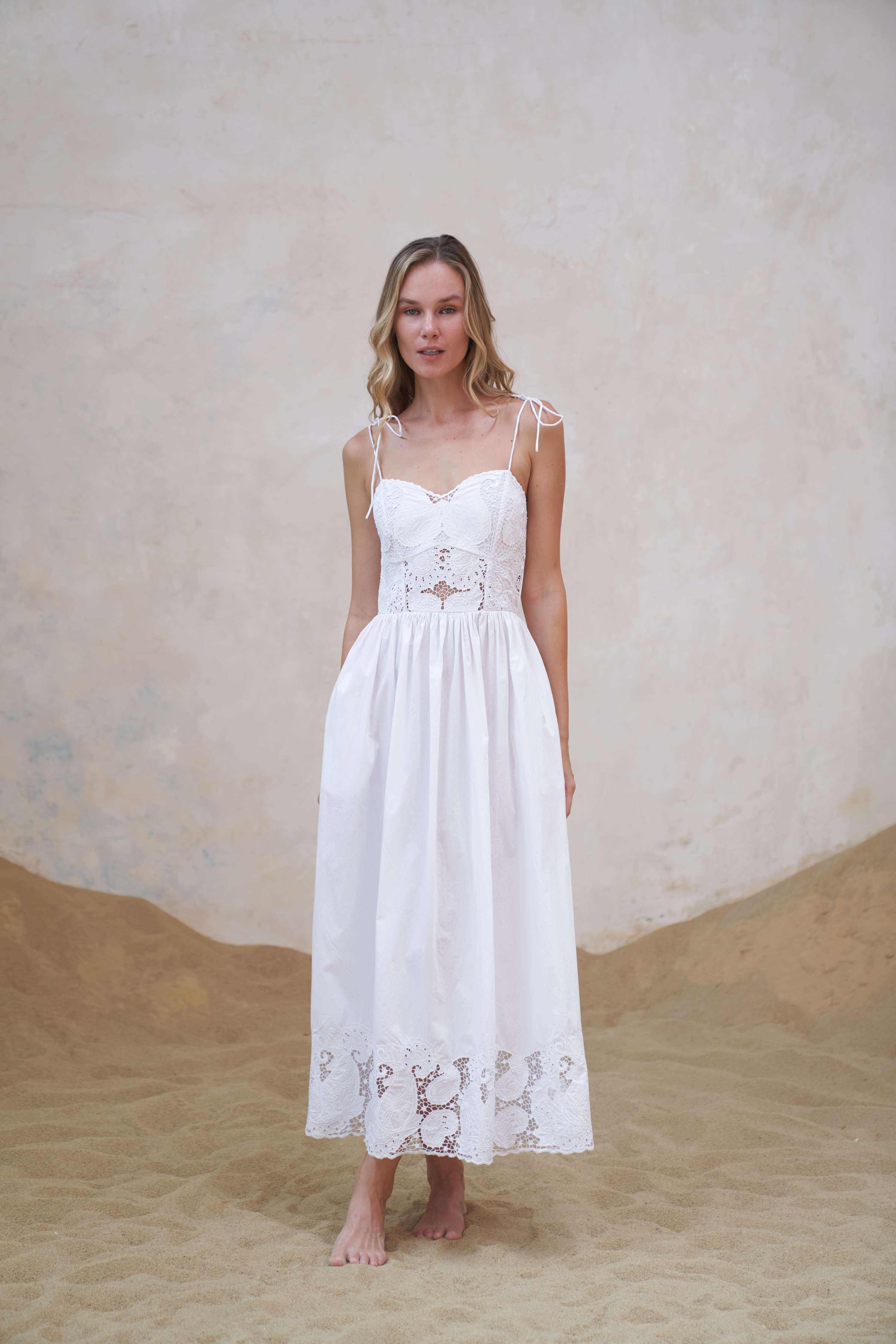 Daria Embroidered Dress